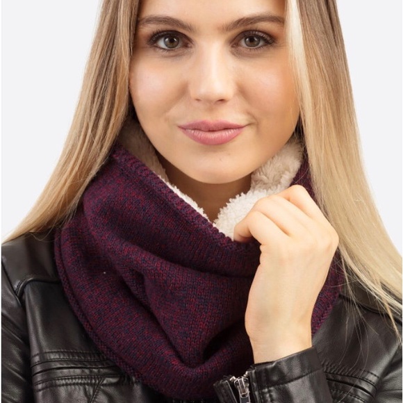 T.P.O | Accessories | New Tpo Purple And Burgundy Infinity Scarf With ...